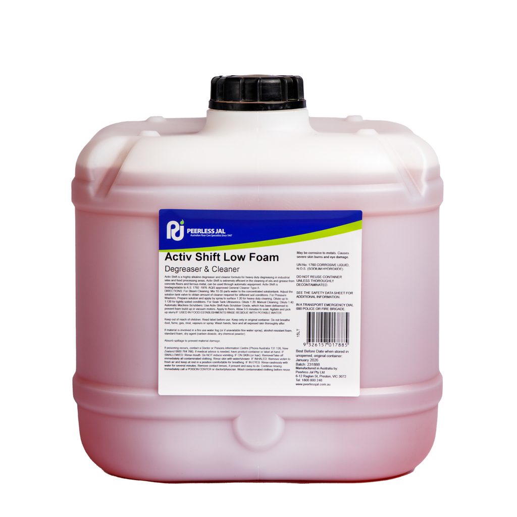 Activ Shift Low Foam Heavy Duty Cleaner Degreaser | Peerless JAL