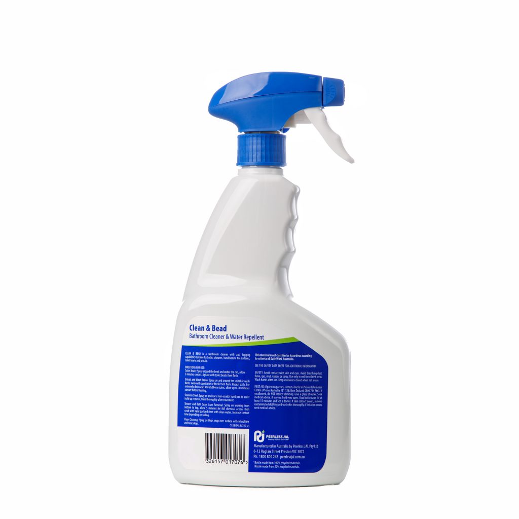 Clean & Bead | Bathroom Cleaner & Water Repellent